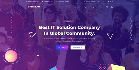 Teknolab - Technology & IT Solutions WordPress Theme by rs-theme ...