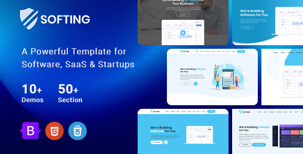 Softing - Software Landing Page by validthemes | ThemeForest