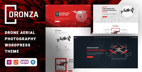 Dronza – Drone Aerial Photography WordPress Theme by GridValley | ThemeForest