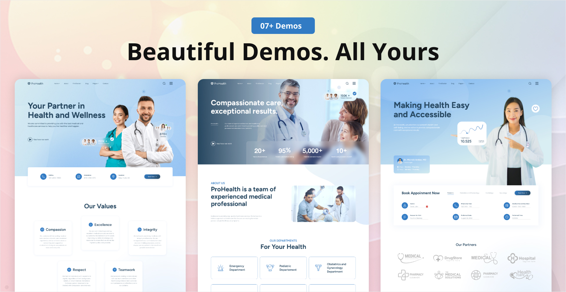 Prohealth - Medical and Healthcare Laravel CMS With Live Page Builder ...