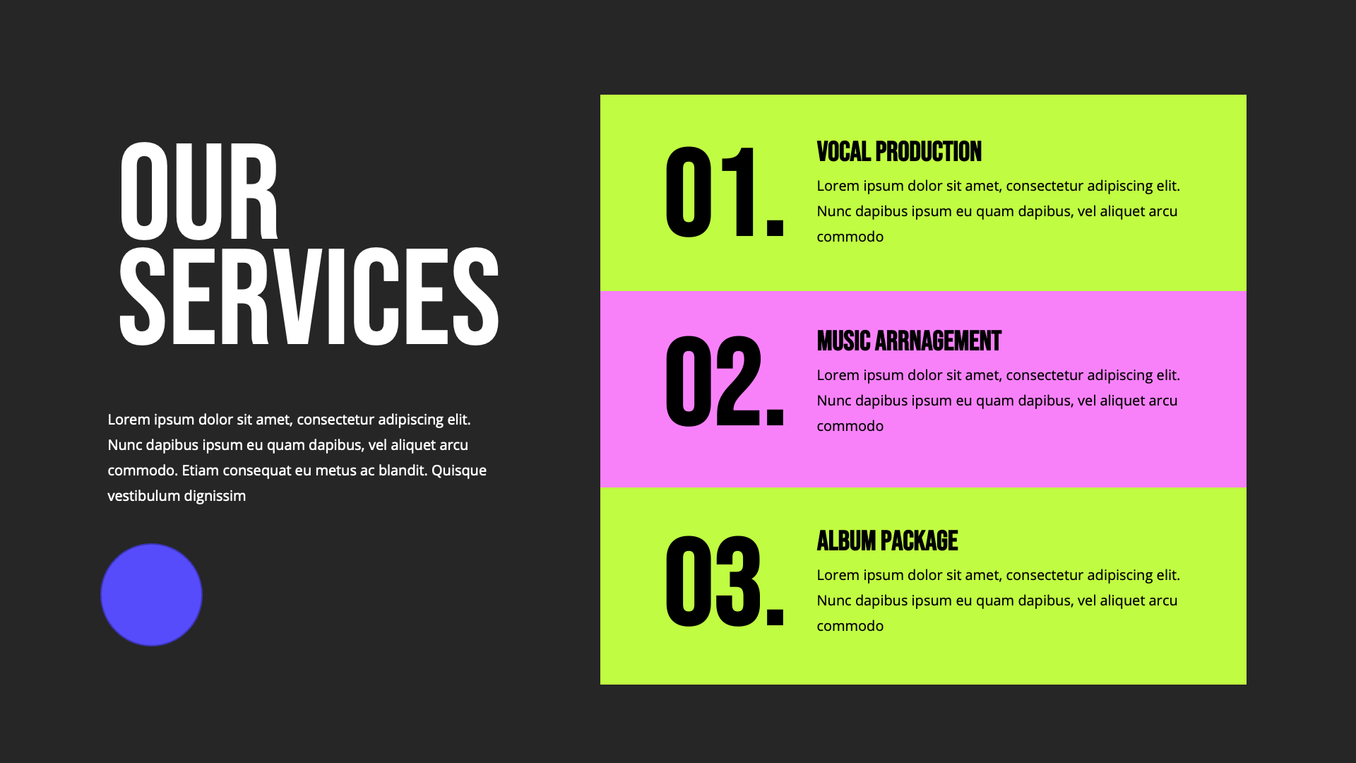 Horizon - Music Production PowerPoint Template, Presentation Templates