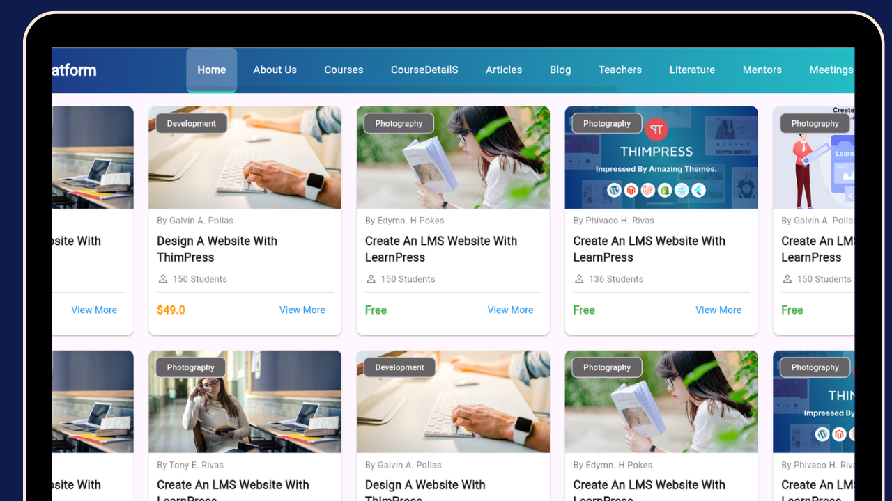 EduFlutter - Flutter Web LMS Template for eLearning & Online Courses by ...