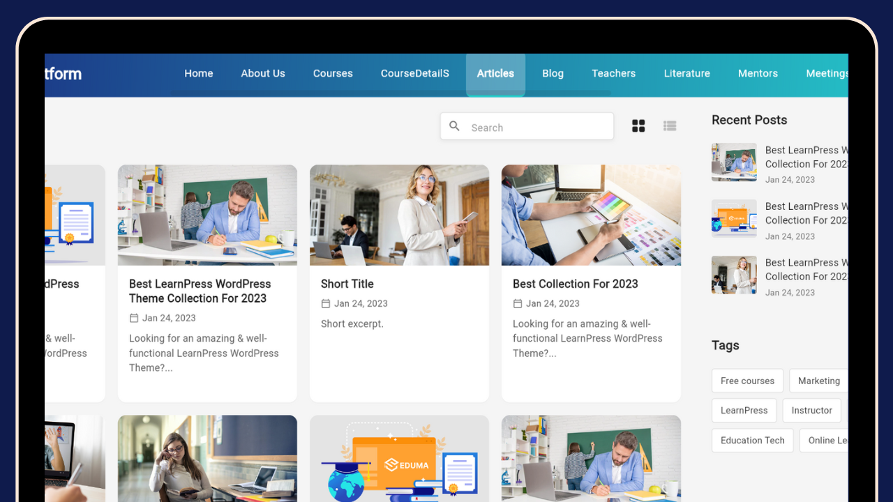 EduFlutter - Flutter Web LMS Template for eLearning & Online Courses by ...
