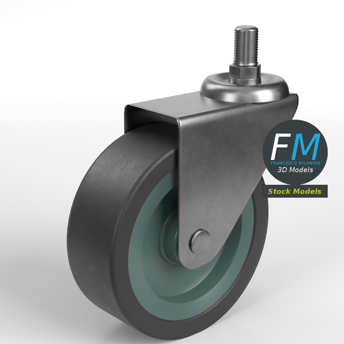Threaded Stem Caster Wheel by FrancescoMilanese85 | 3DOcean