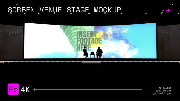 Screen Venue Stage Mockup, Premiere Pro Templates | VideoHive