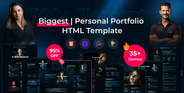 Virtuo - Personal Portfolio HTML Template by InversWeb | ThemeForest