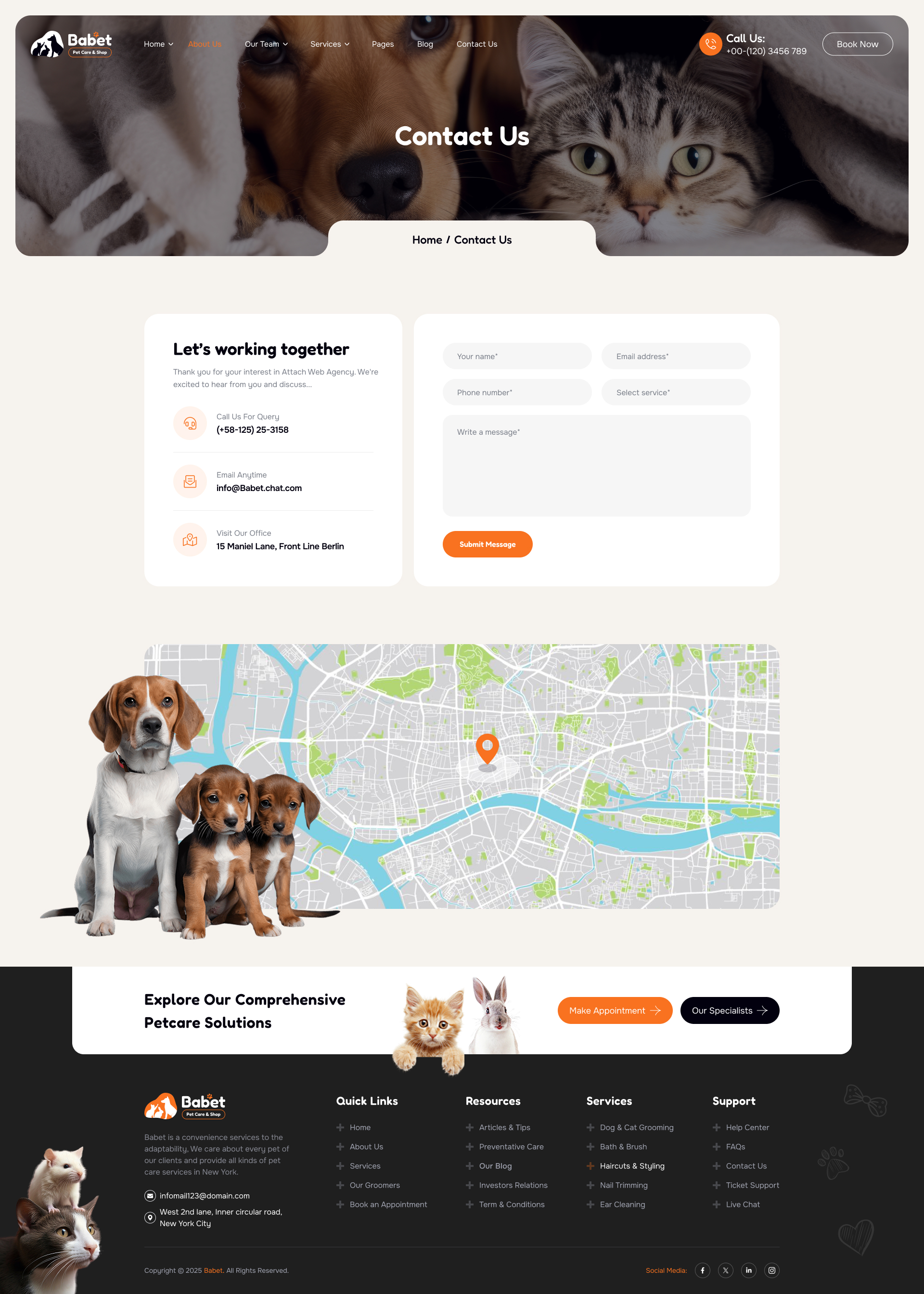 Babet – Pet Care & Shop Figma Template by themeholy | ThemeForest