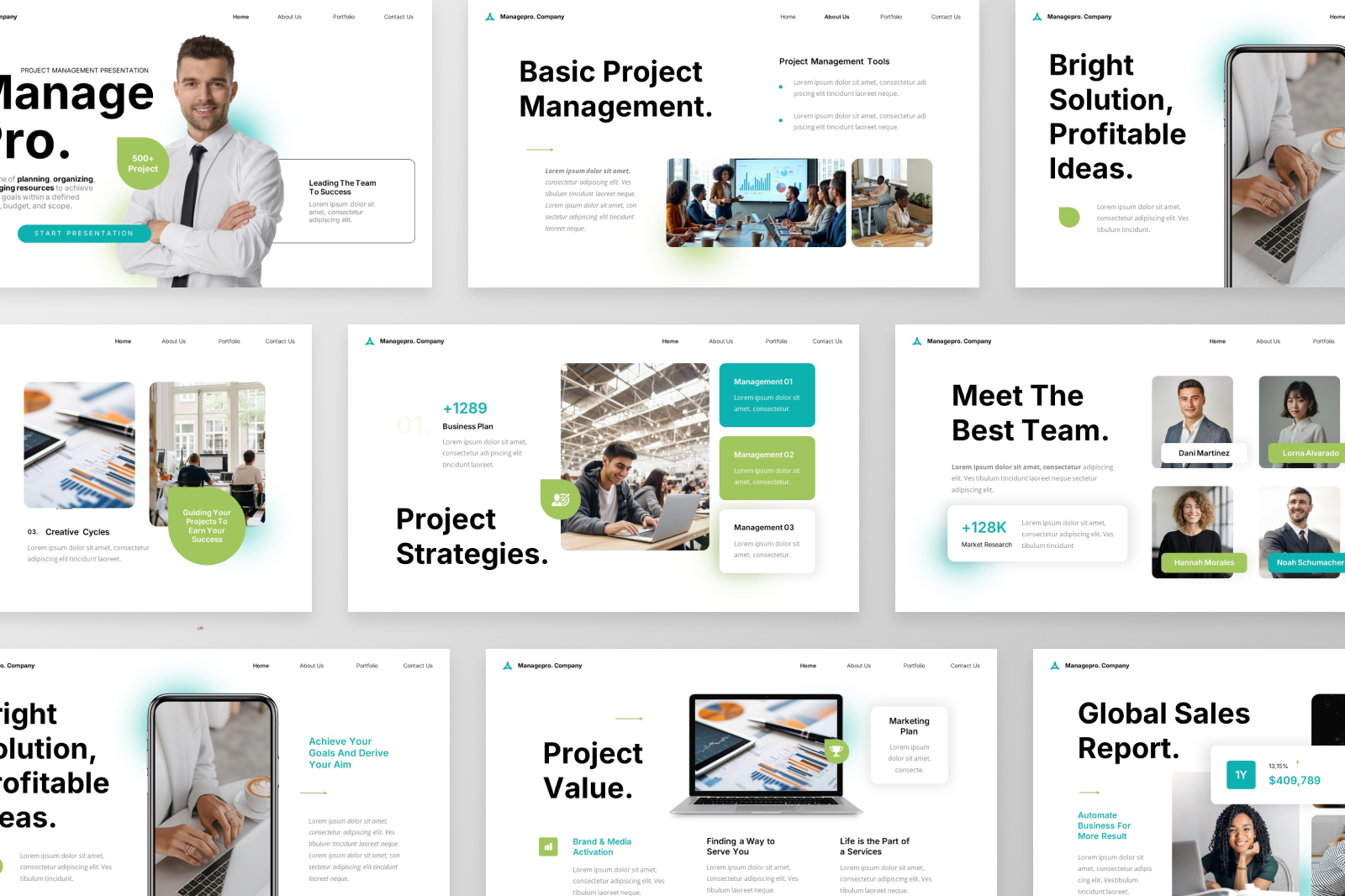 Project Management PowerPoint Template, Presentation Templates ...