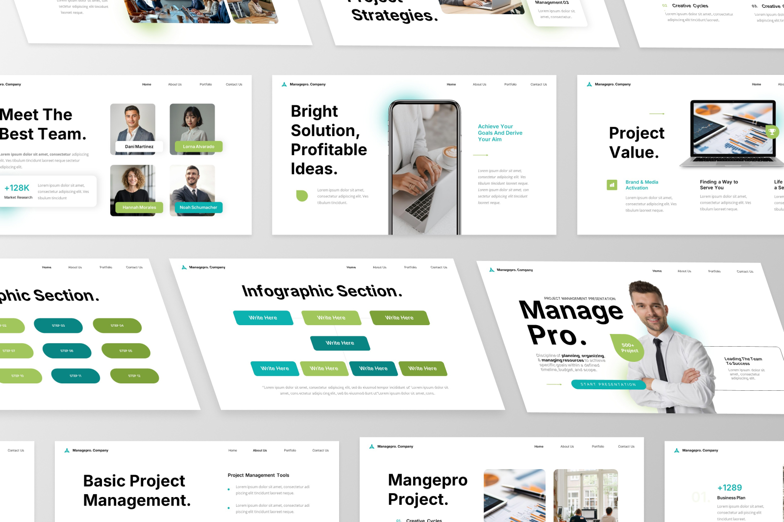 Project Management PowerPoint Template, Presentation Templates ...