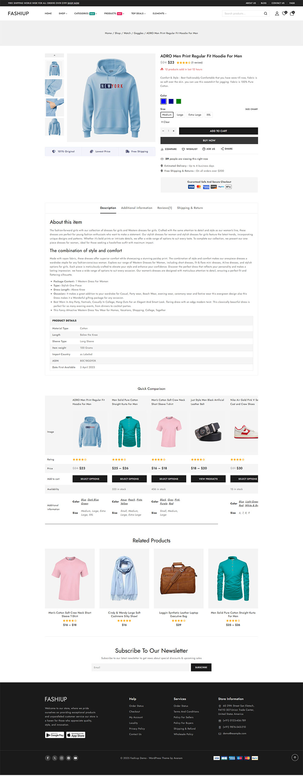 Fashiup - Fashion Apparel Store WordPress WooCommerce Theme by codezeel