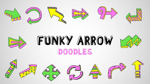 Funky Arrow Doodles, After Effects Project Files | VideoHive