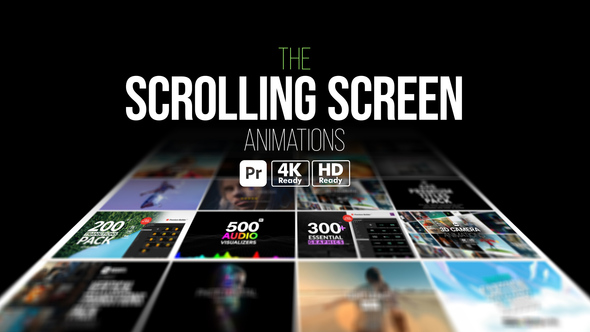 Scrolling Screen Animations for Premiere Pro, Premiere Pro Templates