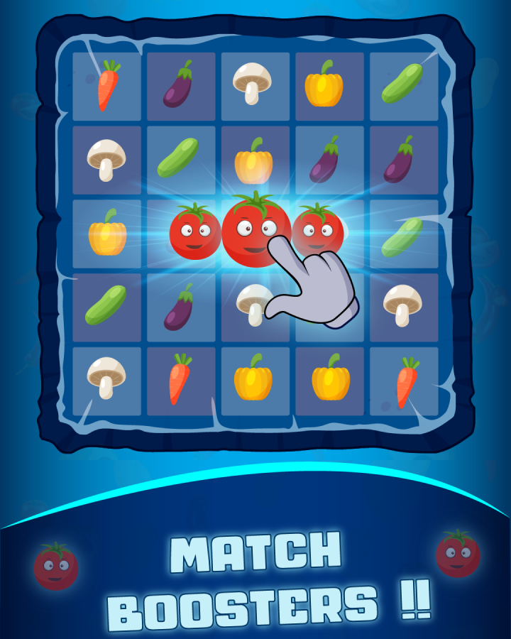 Vegetable Smash Match - Unity Game with Admob Ads by Nimboos_Apps | CodeCanyon