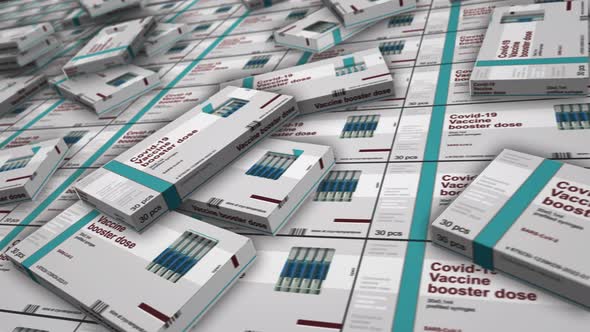 Covid-19 Vaccine booster dose pack, Motion Graphics | VideoHive