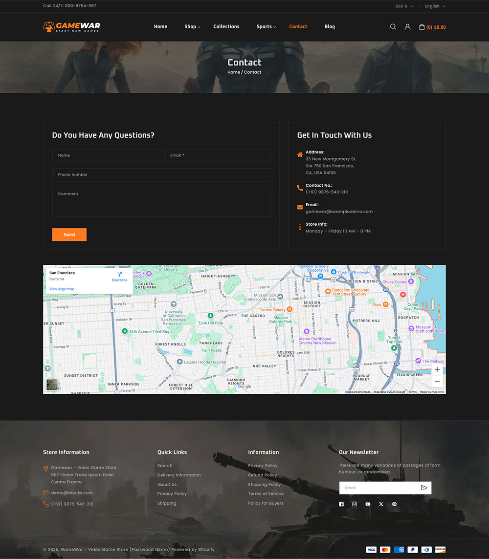 GameWar - Digital Game Store Shopify 2.0 Responsive Theme by codezeel