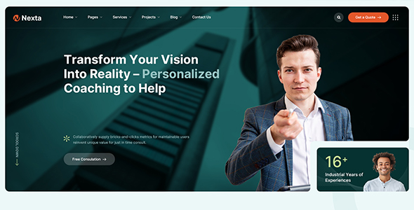 Nexta - Business Consulting Wordpress Theme by Theme-vally | ThemeForest