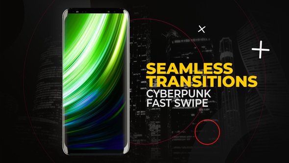 Vertical Cyberpunk Fast Swipe Transitions | After Effects, After ...