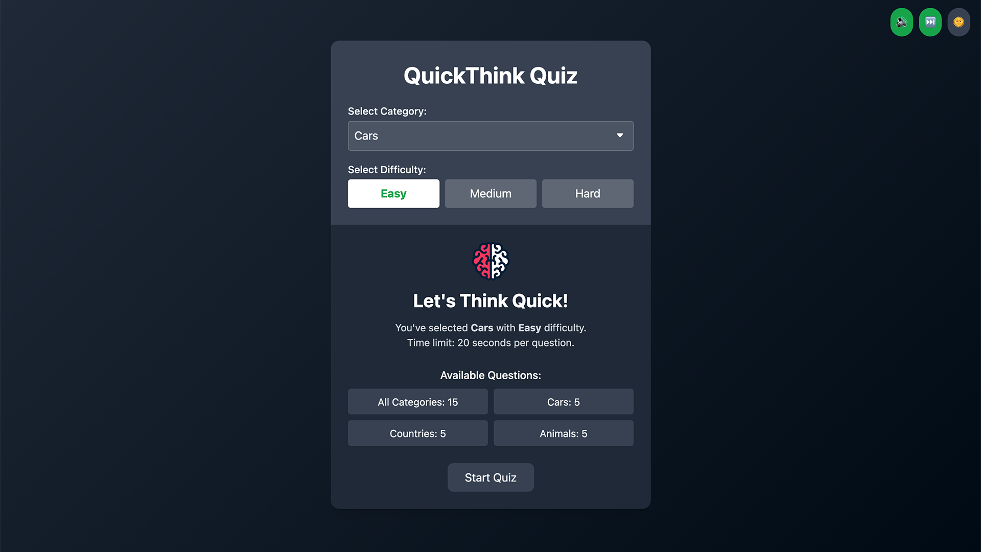 QuickThink Pro - Modern Vue.js Quiz Application by weblucas | CodeCanyon
