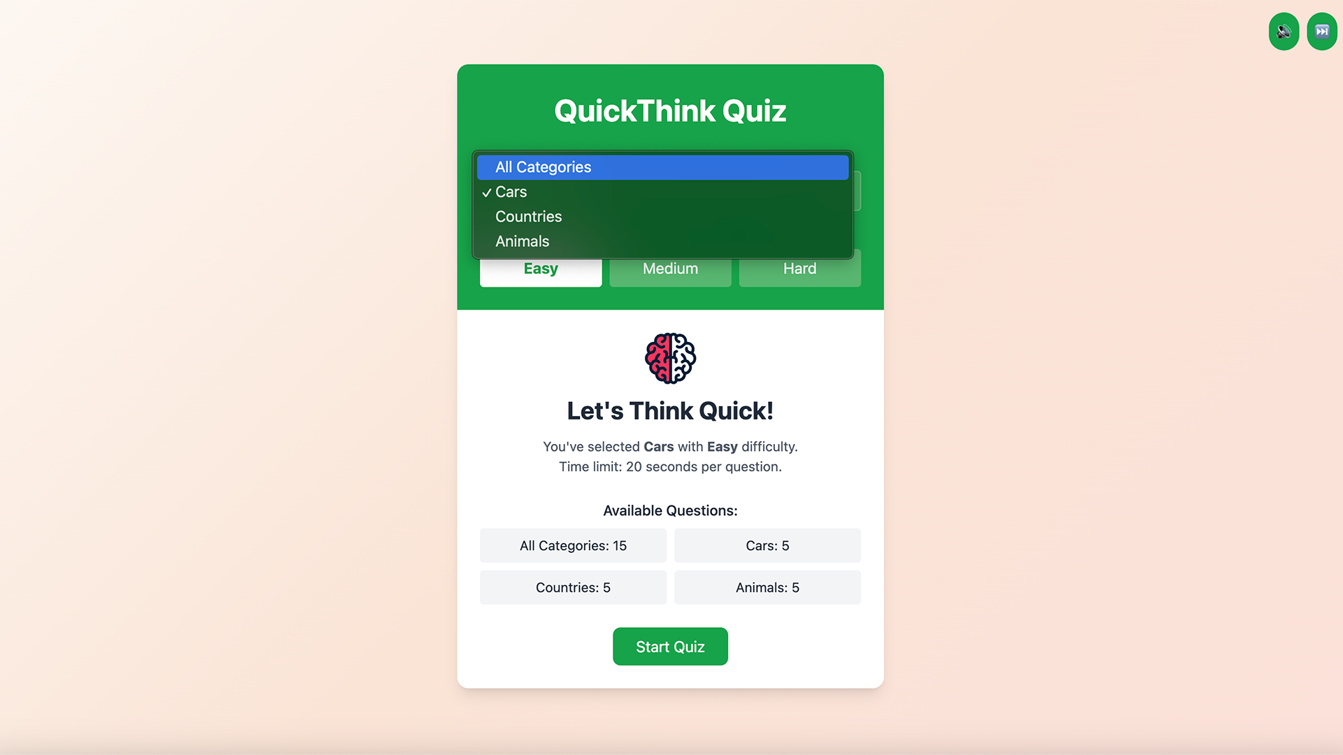 QuickThink Pro - Modern Vue.js Quiz Application by weblucas | CodeCanyon