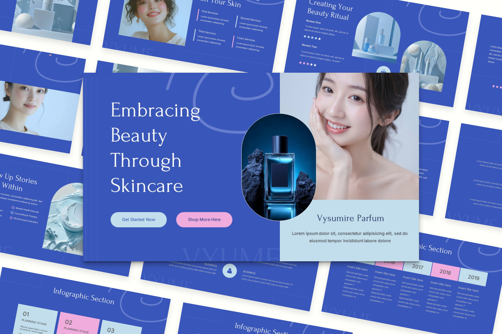 Beauty Skincare PowerPoint Template, Presentation Templates | GraphicRiver