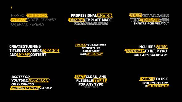 Modern Text Animation | AE, After Effects Project Files | VideoHive