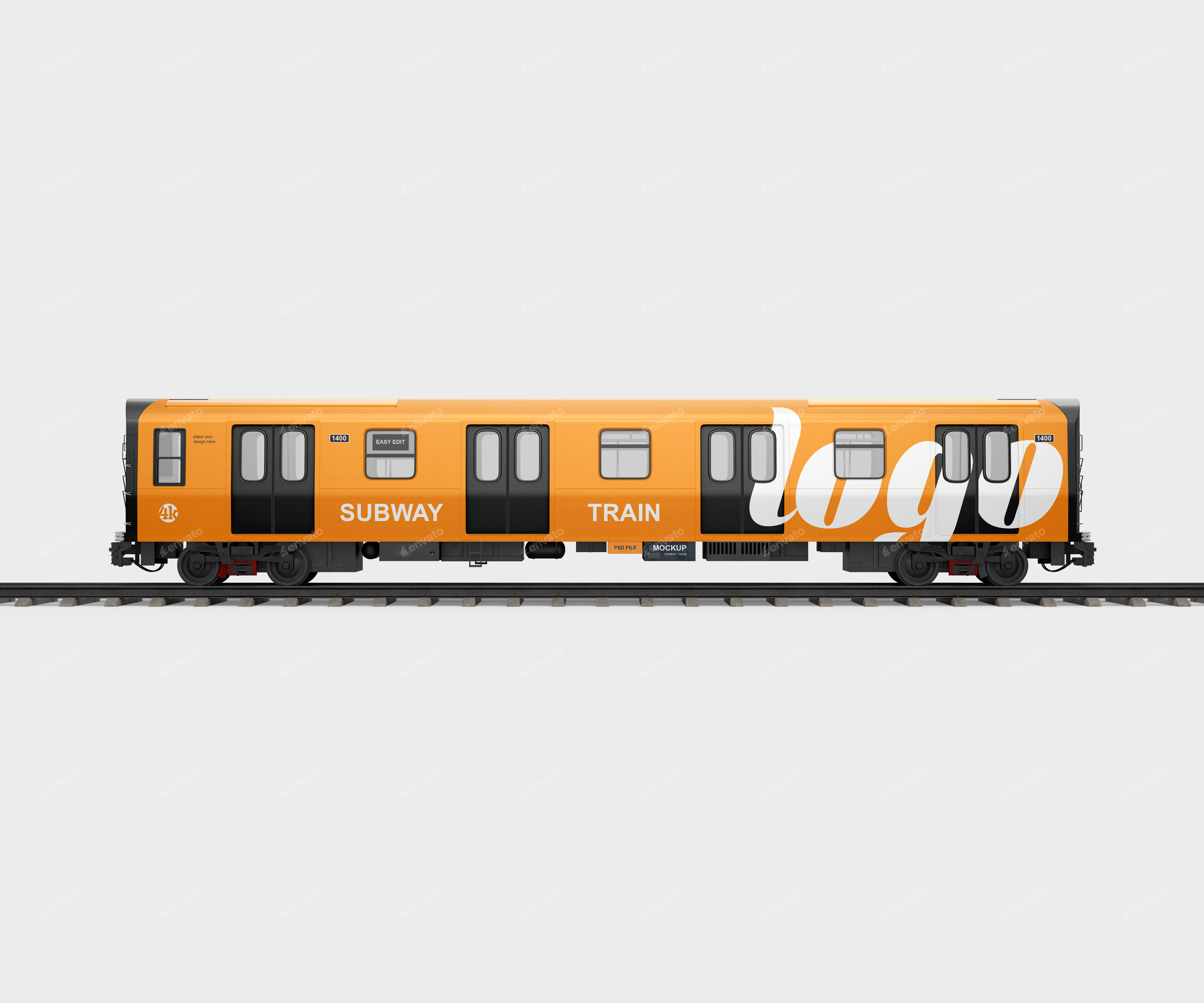 Subway Train Mockup Set, Graphics | GraphicRiver