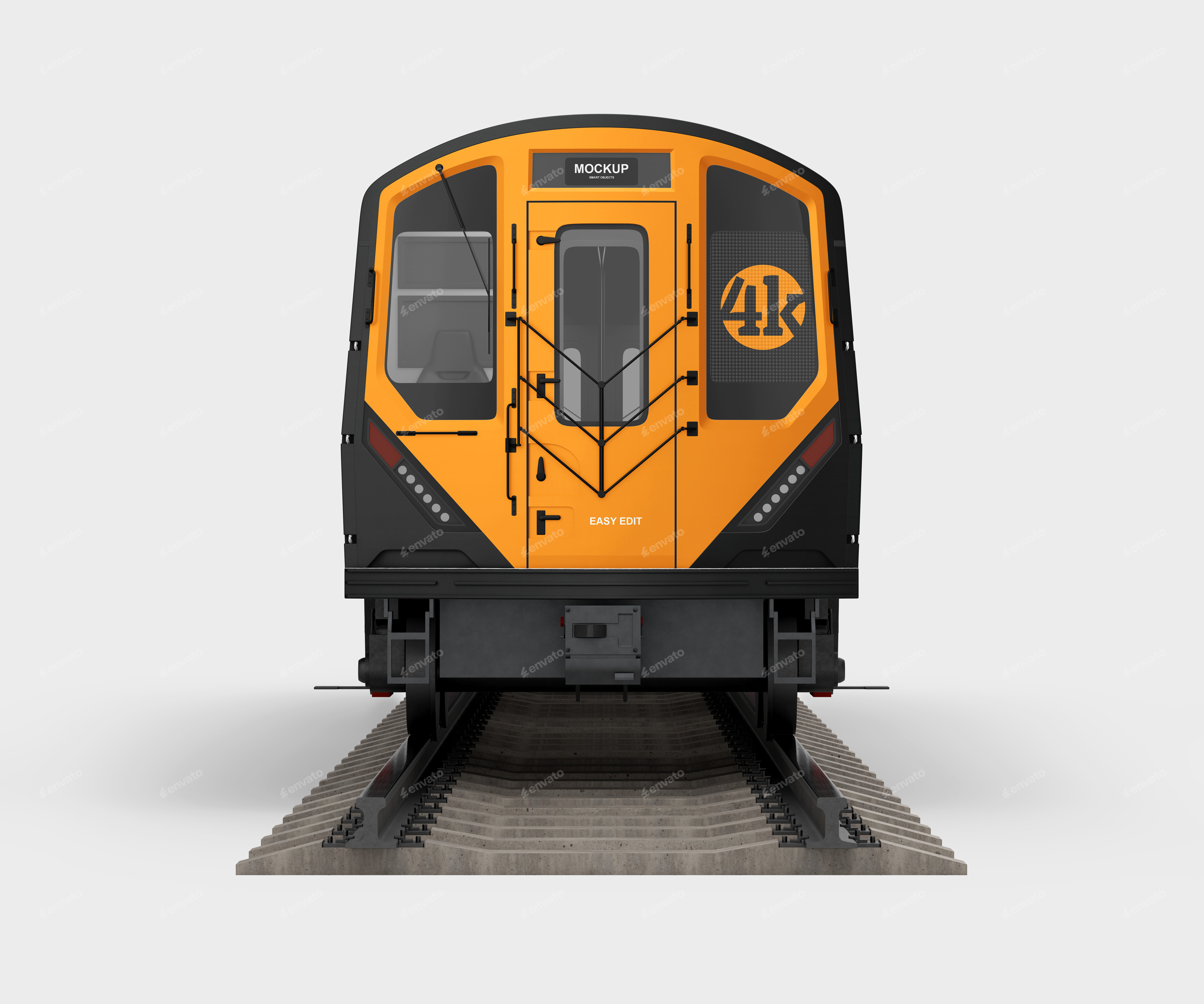 Subway Train Mockup Set, Graphics | GraphicRiver