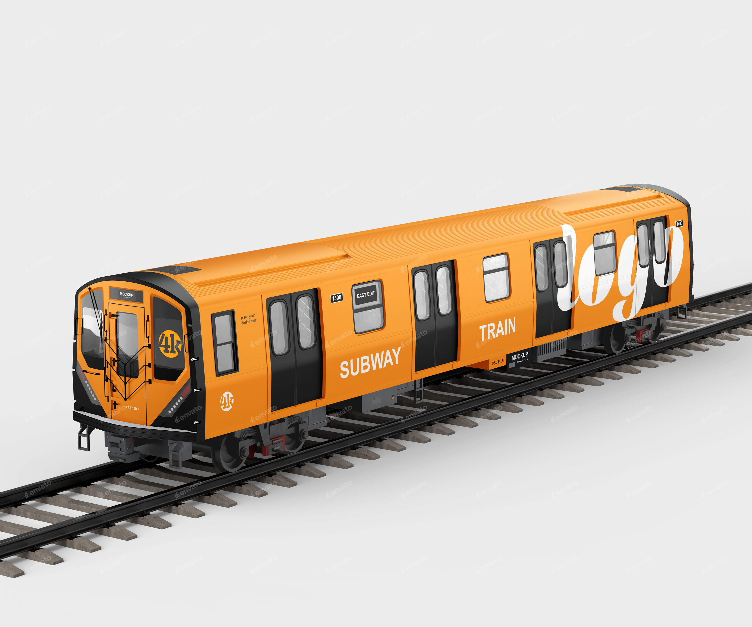 Subway Train Mockup Set, Graphics | GraphicRiver