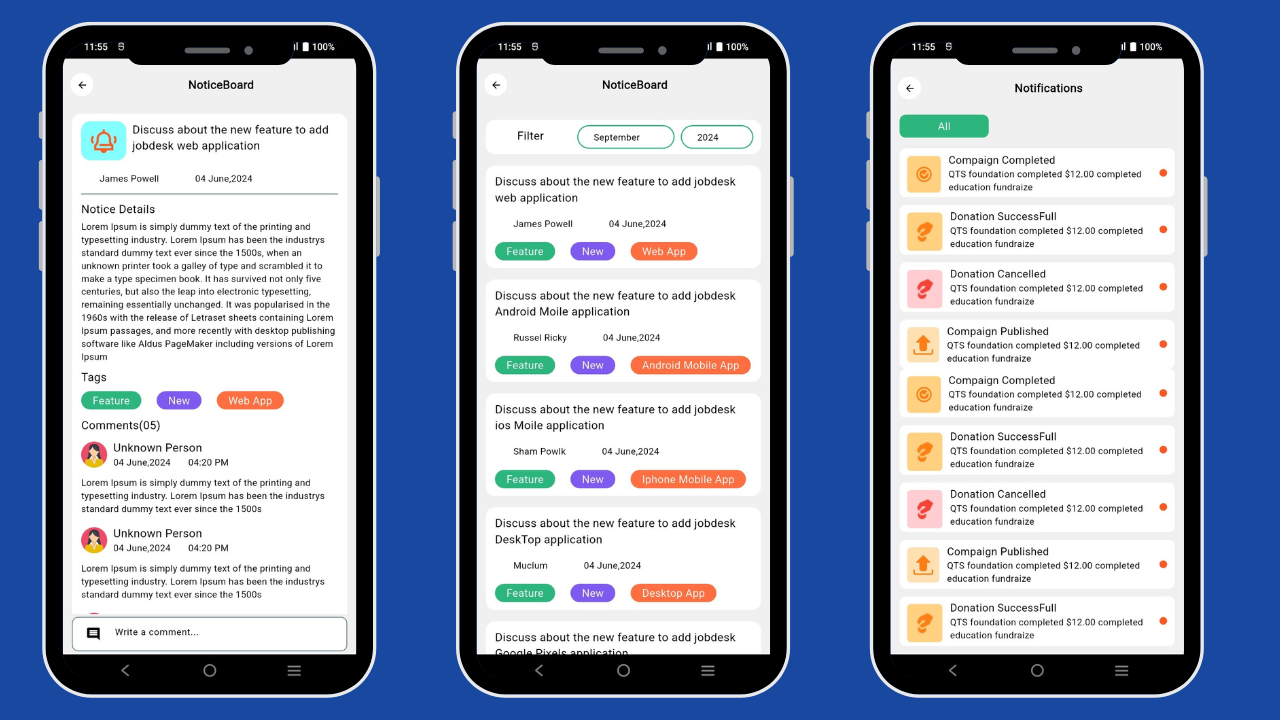 HRM Flutter App Template | Employee Management System UI Kit by CodentraTech