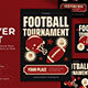 Black Bold Football Tournament Flyer Set, Print Templates | GraphicRiver