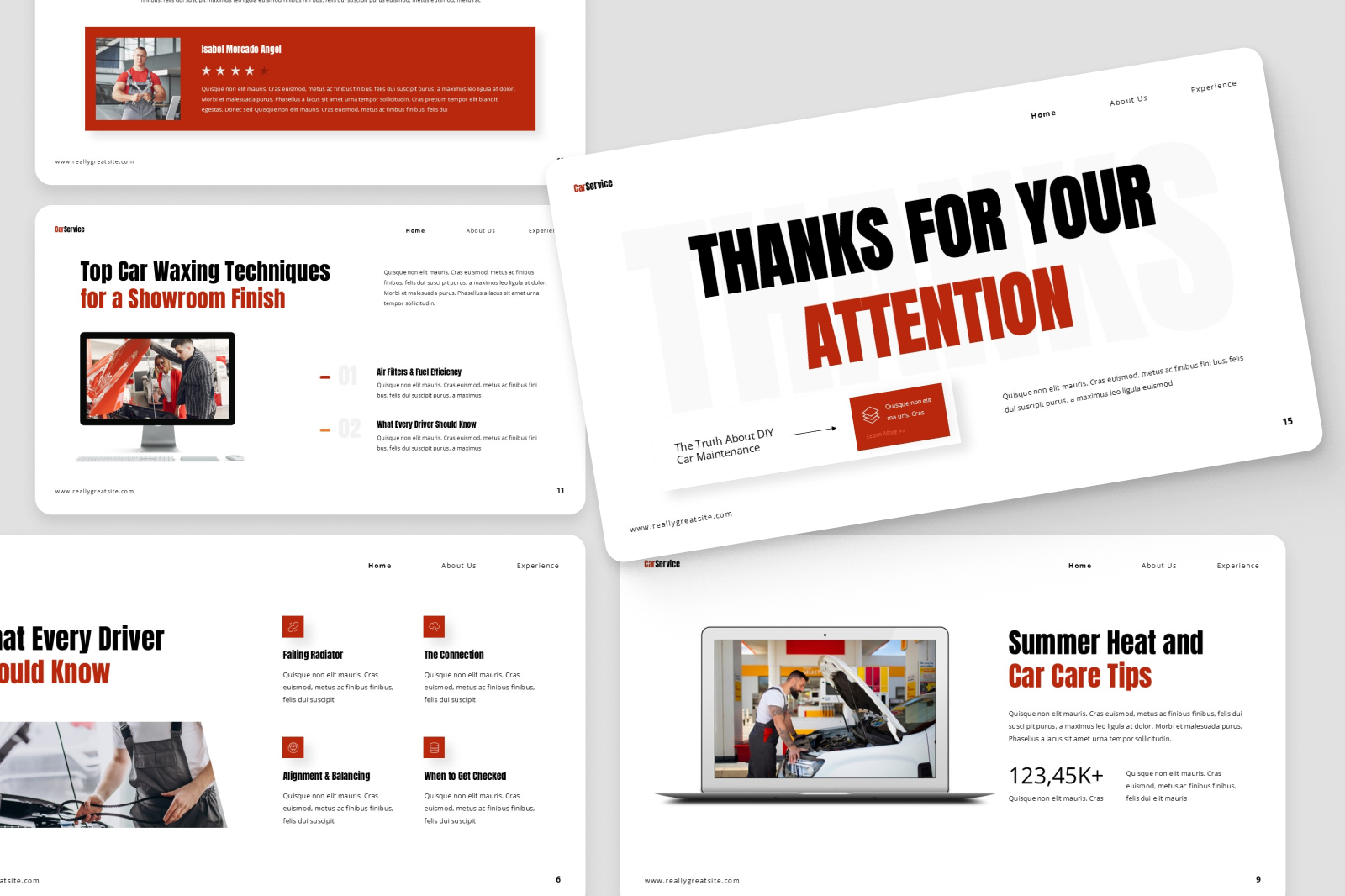 Car Service Presentation, Presentation Templates | GraphicRiver