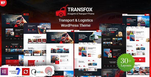 Transfox - Logistics Transport by ThemeMascot | ThemeForest