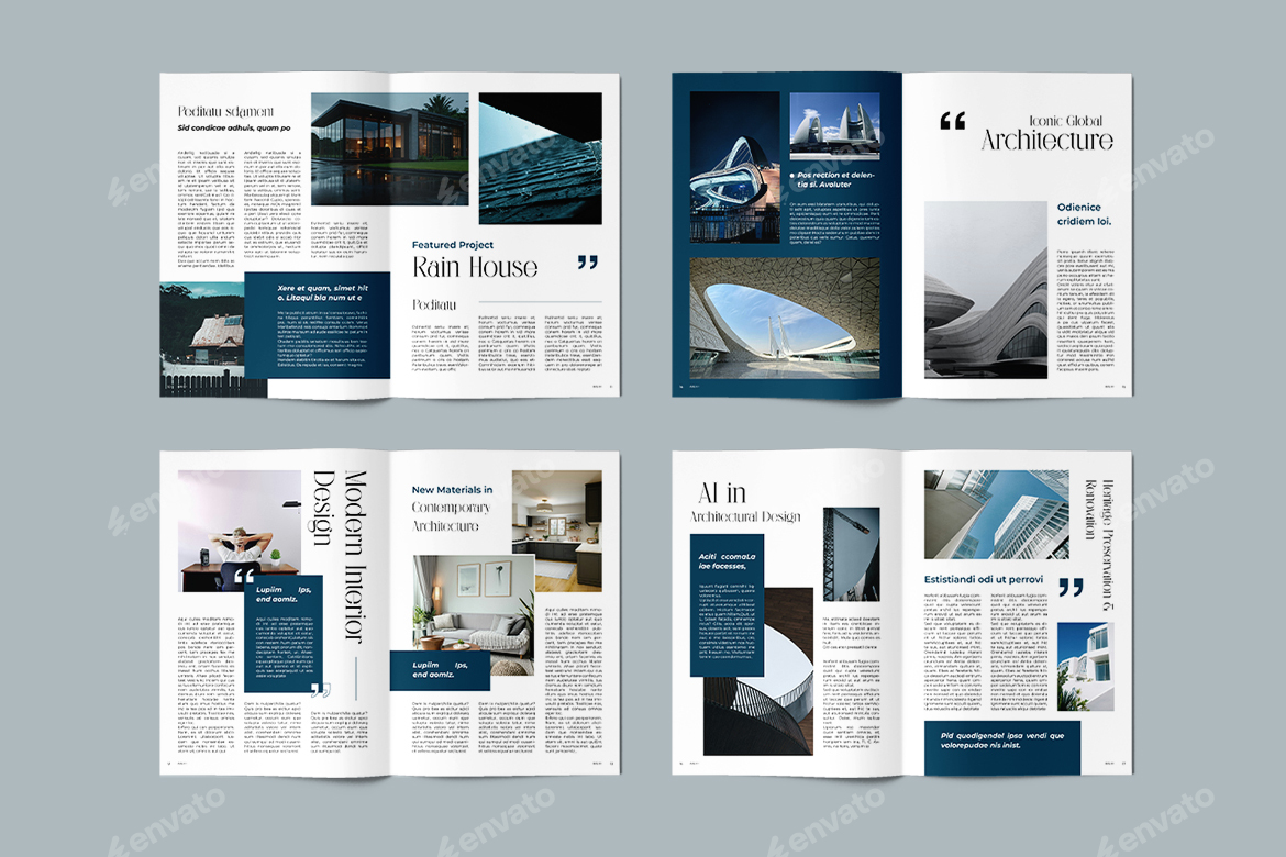 Interior Magazine, Print Templates | GraphicRiver