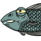 Vector Character - Grumpy Fish by nikiteev | GraphicRiver