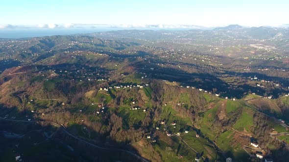 Dispersed Village Houses, Stock Footage | VideoHive
