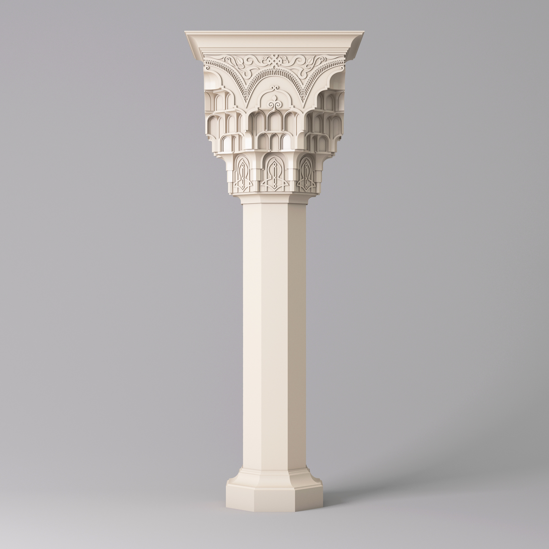 Classic Islamic Muqarnas Column 005 by Elshan_3d_artist | 3DOcean