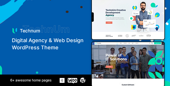 Technum | Digital Agency & Web Design WordPress Theme by Artureanec