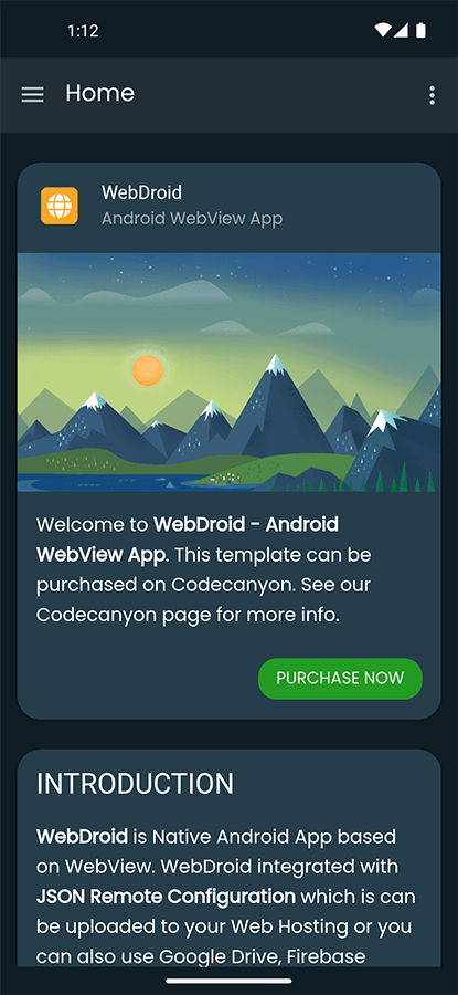 WebDroid - Android WebView App by solodroid | CodeCanyon