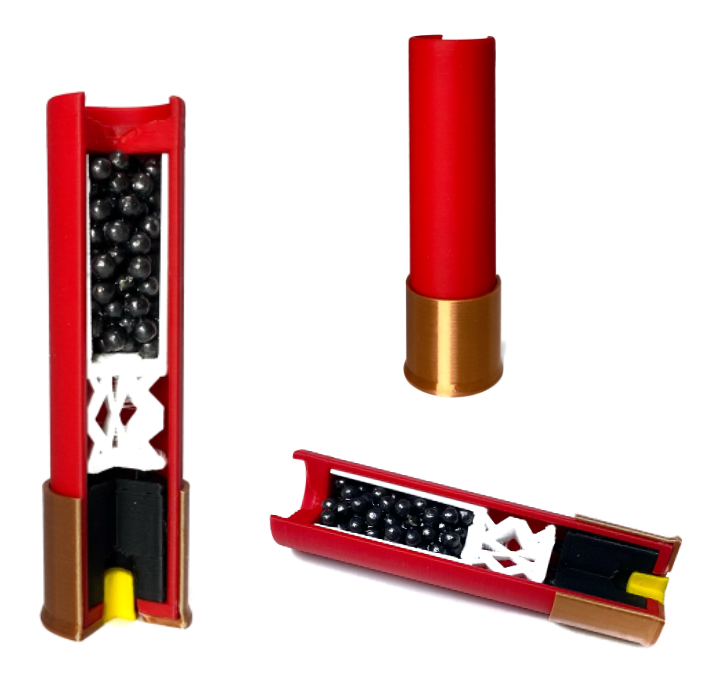 12 Gauge Shotgun Shell Cross Section STL OBJ by shulikss | 3DOcean