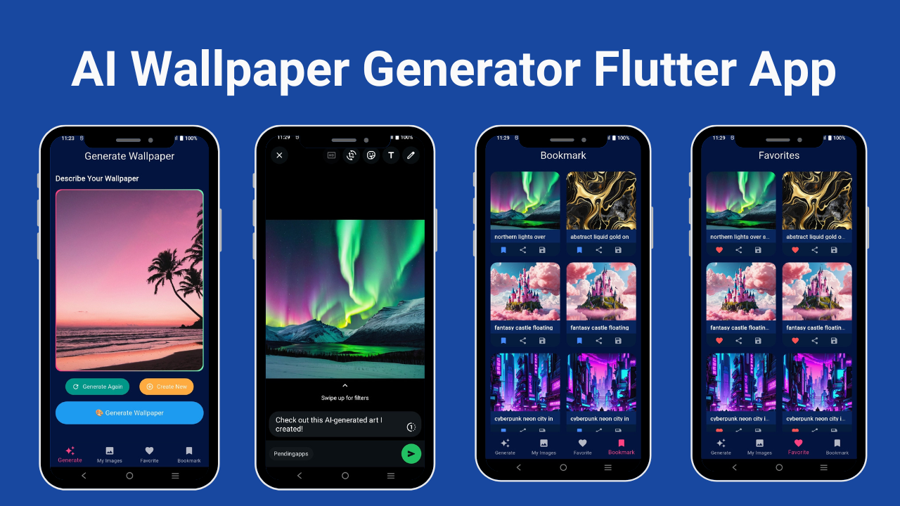 AI Wallpaper Generator Flutter App | ChatGPT Wallpaper Maker | AI ...