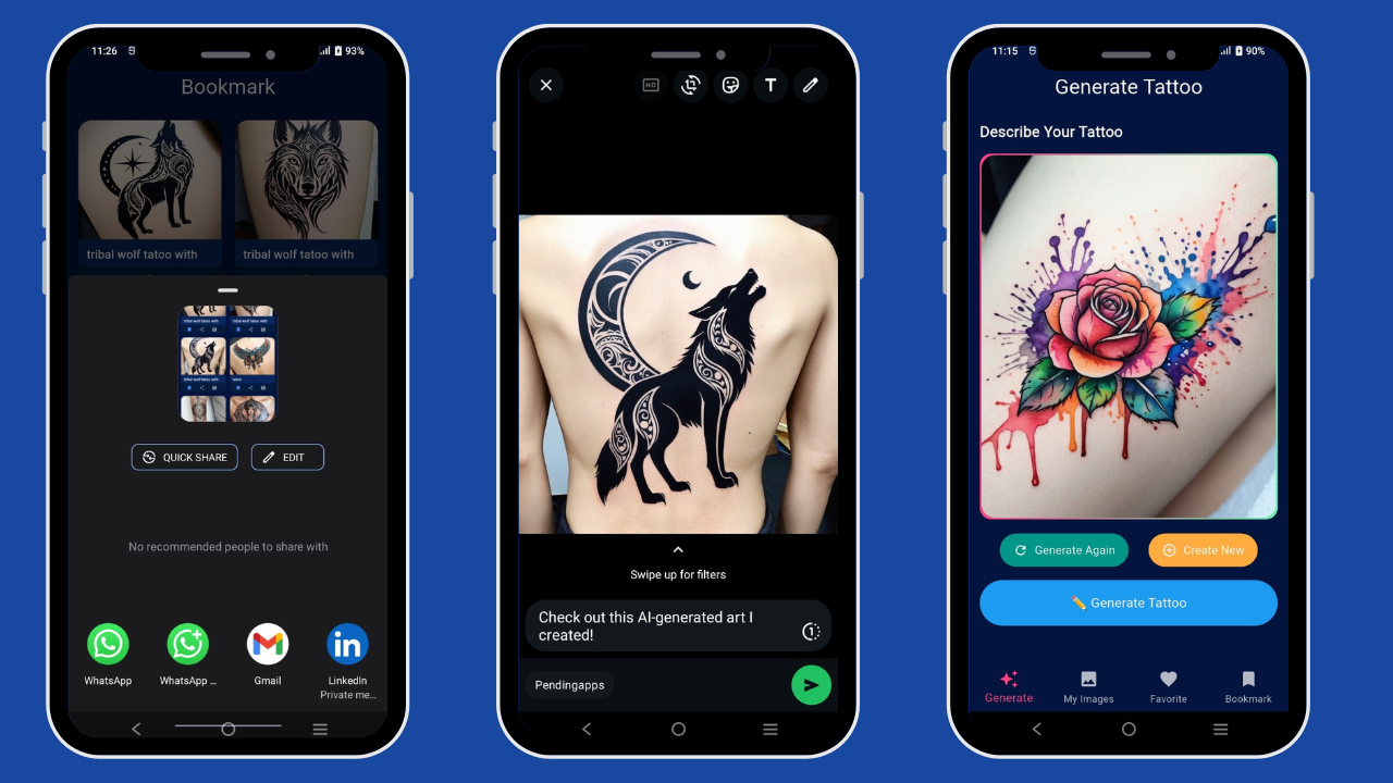 AI Tattoo Generator Flutter App | HuggingFace-Powered Tattoo Maker | AI ...