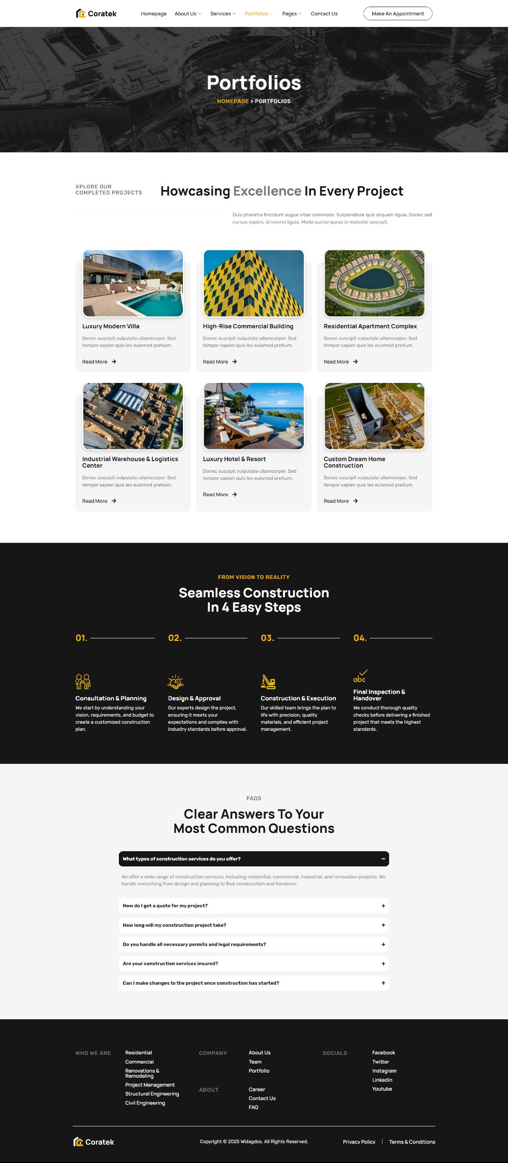 Coratek - Construction Elementor Template Kit by Widagdos | ThemeForest
