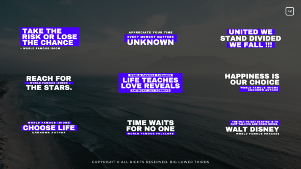 Big Lower Thirds, Apple Motion Templates | VideoHive