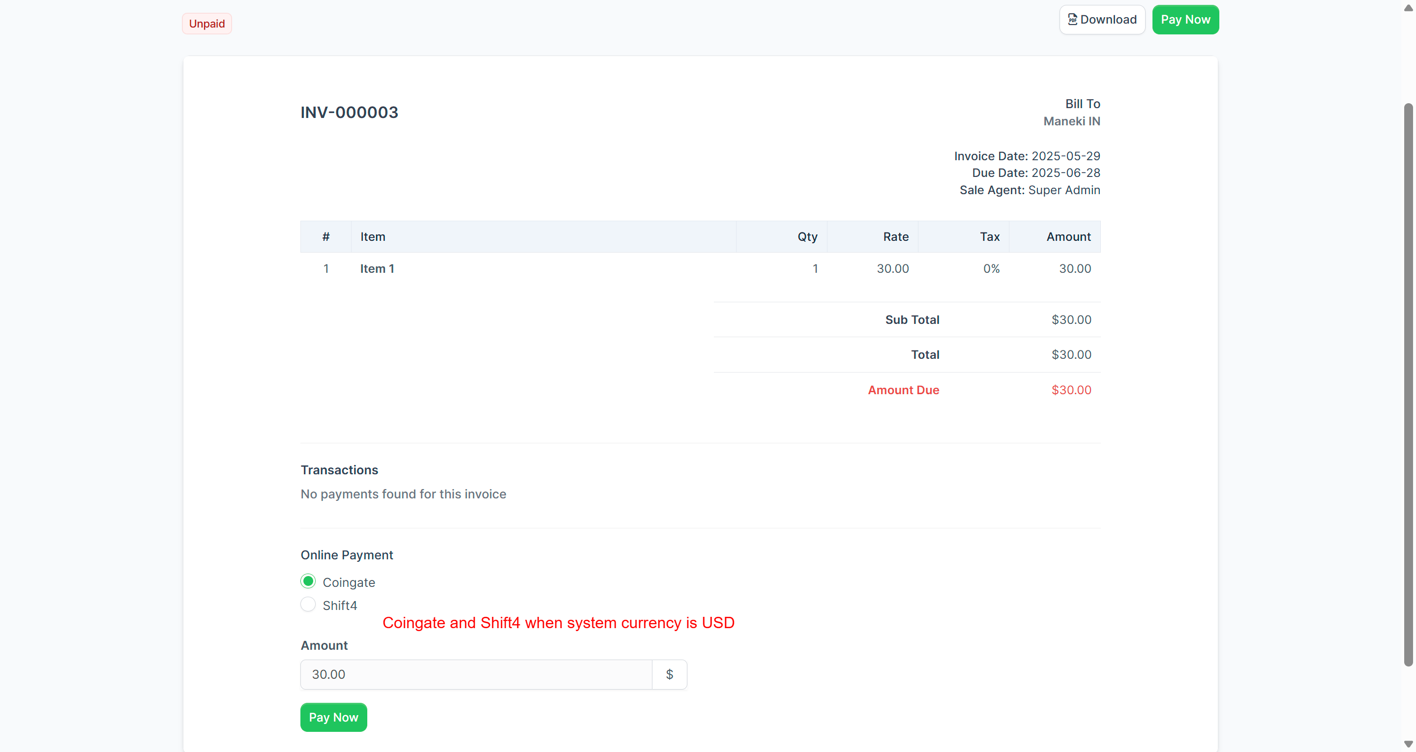 Perfex CRM Payment Gateway Bundle – PayU, CoinGate, Shift4 by codeonstring