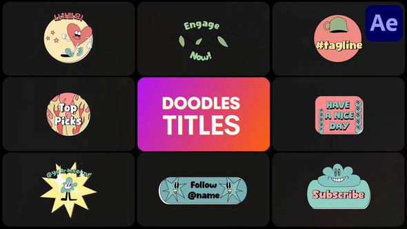 Doodles Titles | After Effects, After Effects Project Files | VideoHive