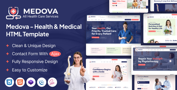 Medova – Health & Medical HTML Template by themeholy | ThemeForest