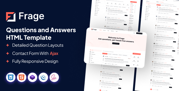 Frage - Questions and Answers HTML Template by themeholy | ThemeForest