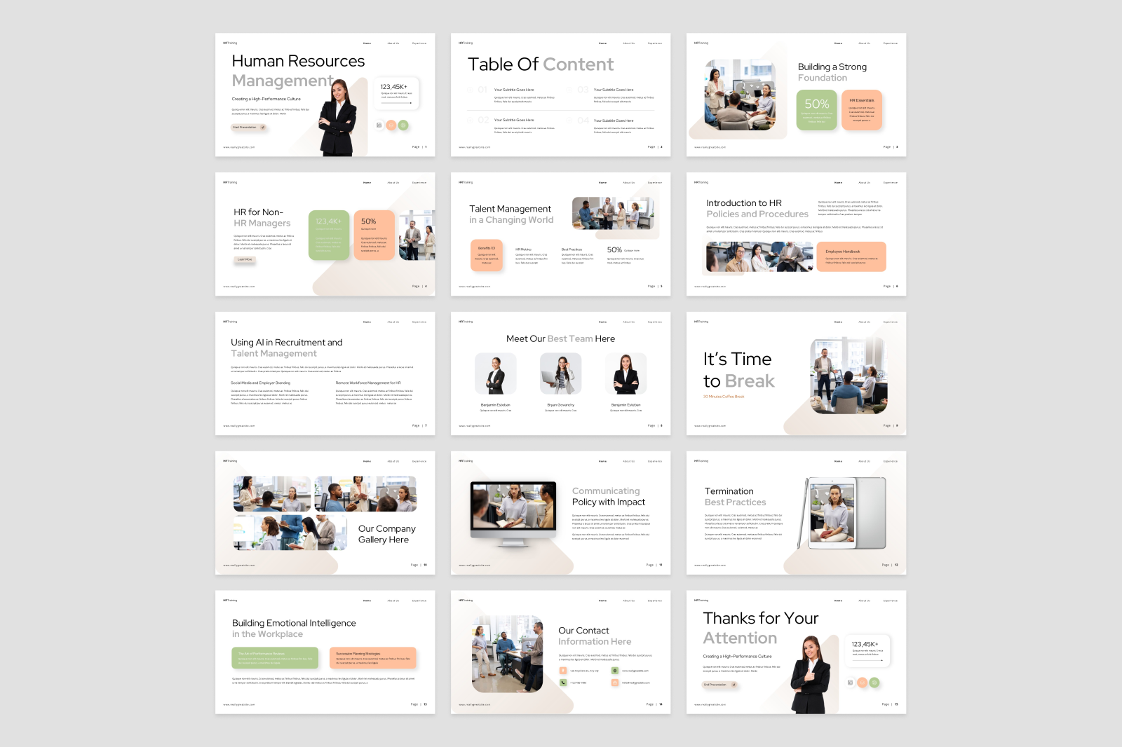 HR Training Presentation, Presentation Templates | GraphicRiver