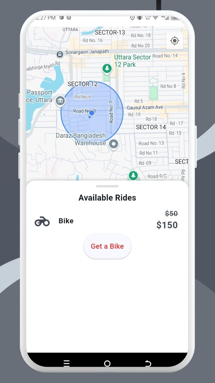 Find Rider – Modern Ride Sharing Flutter App UI Template by C_IT_Solutions_Est