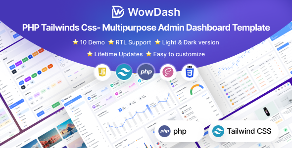 WowDash - Tailwinds Css PHP - Multipurpose Admin Dashboard Template by wowtheme7